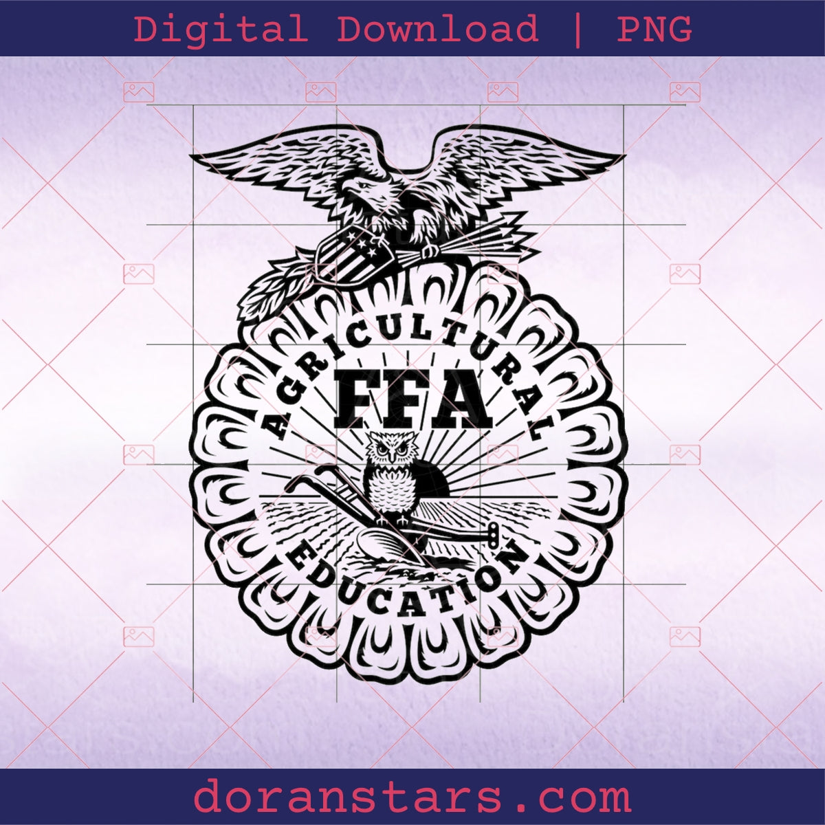 FFA Emblem SVG Bundle Agriculture Education Badge SVG PNG Cricut ...