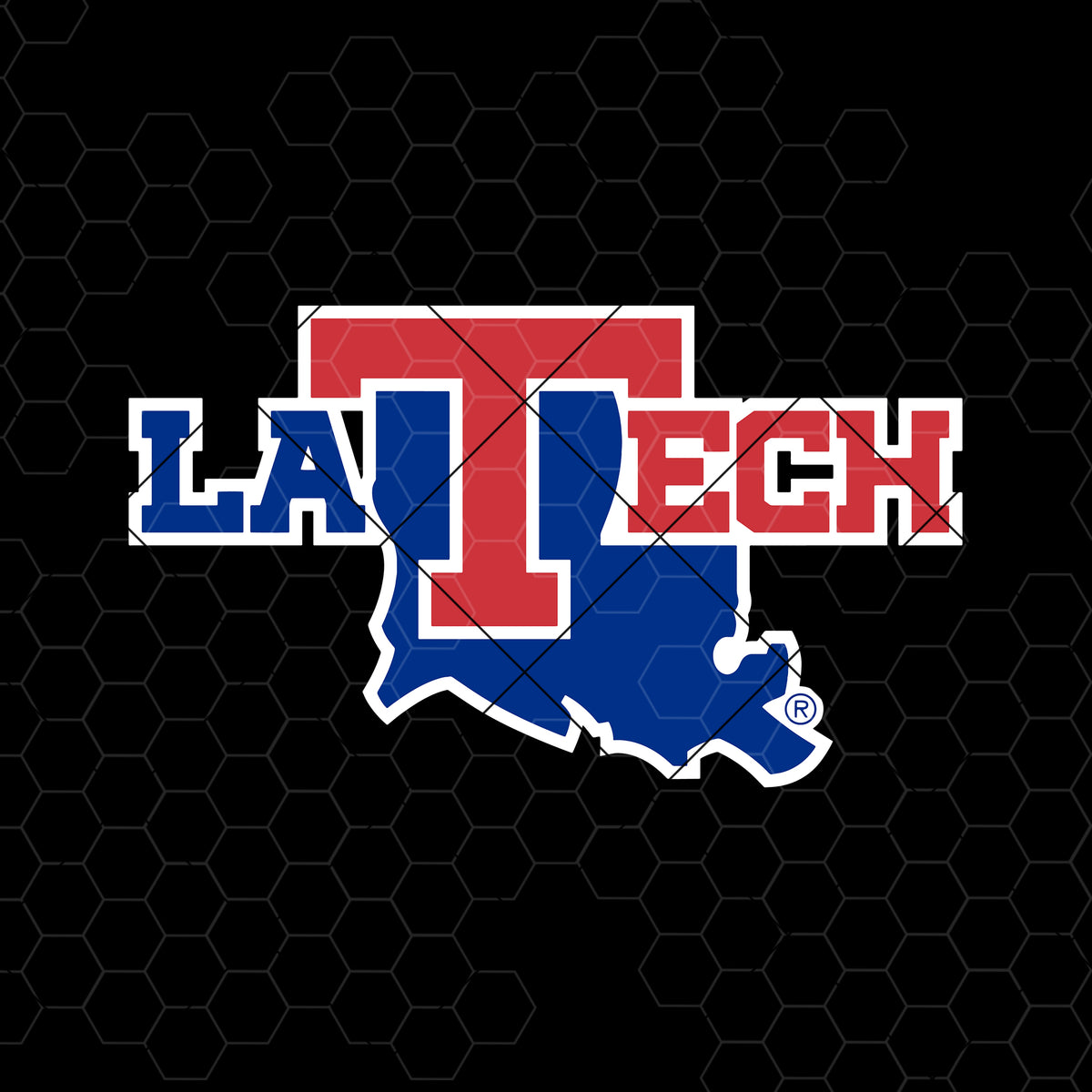 Louisiana Tech Digital Cut Files Svg, Dxf, Eps, Png, Cricut Vector ...