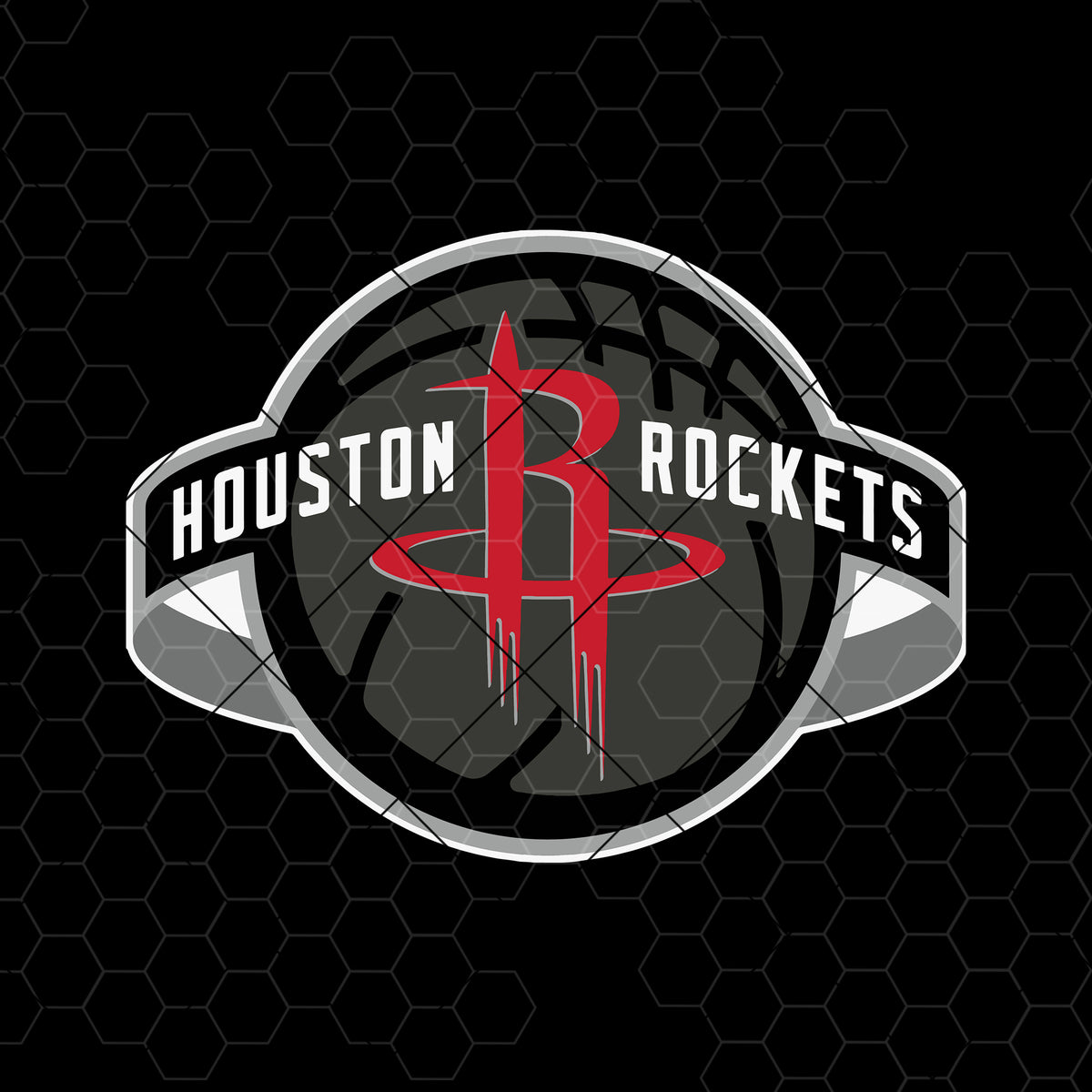 Houston Rockets Digital Cut Files Svg, Dxf, Eps, Png, Cricut Vector ...