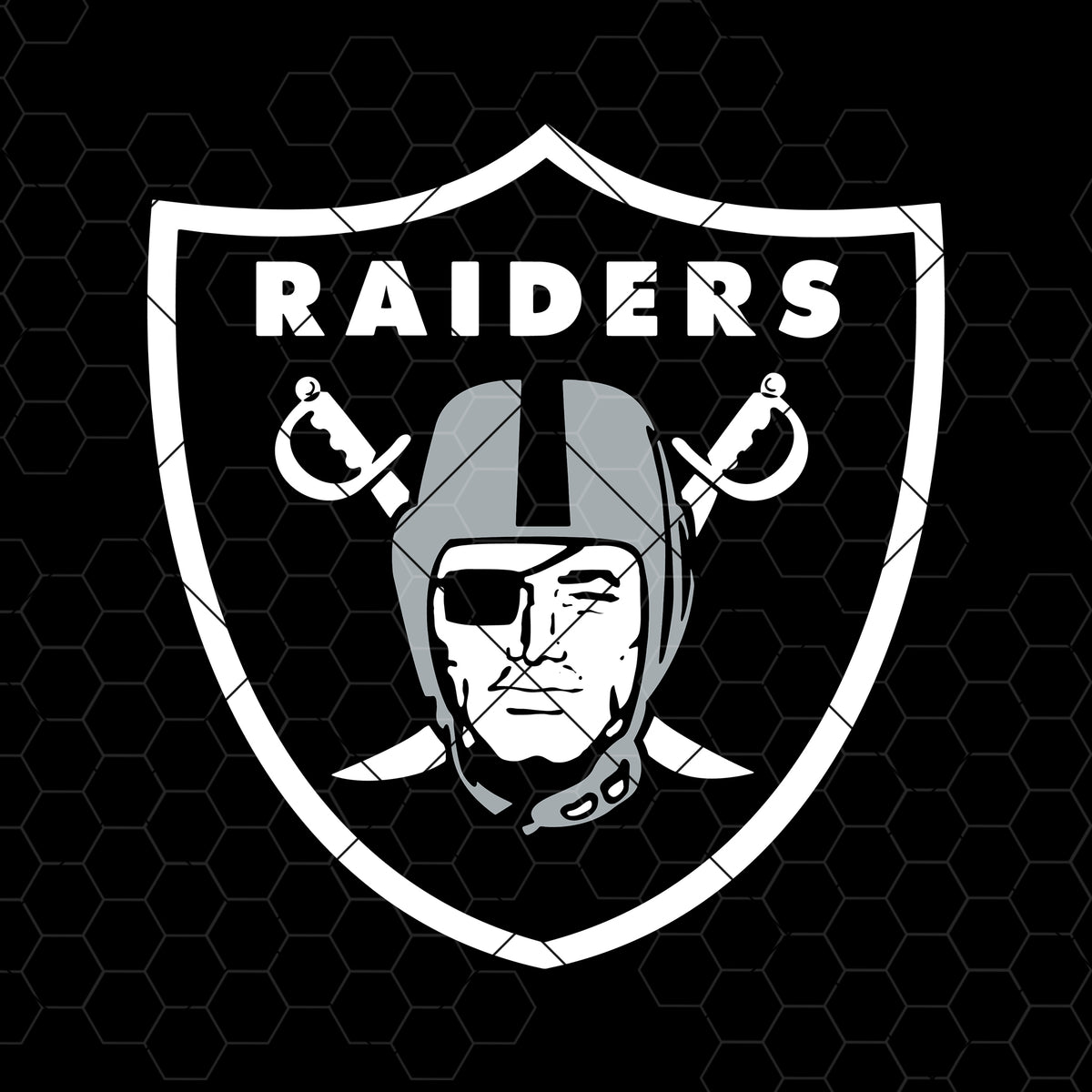 Oakland Raiders Digital Cut Files Svg, Dxf, Eps, Png, Cricut Vector ...