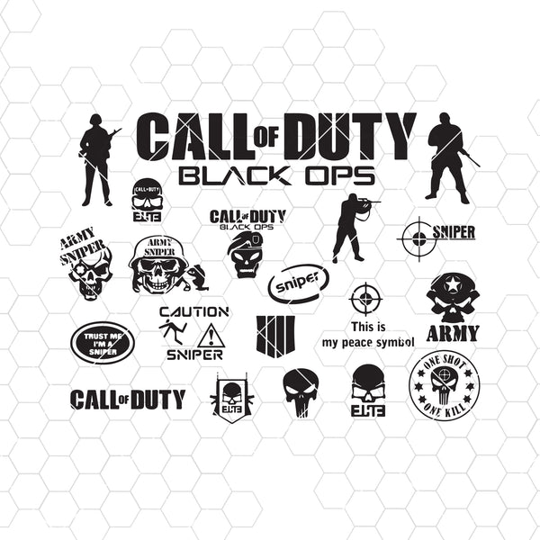 Call Of Duty 4 Bundle Digital Cut Files Svg, Dxf, Eps, Png, Cricut ...