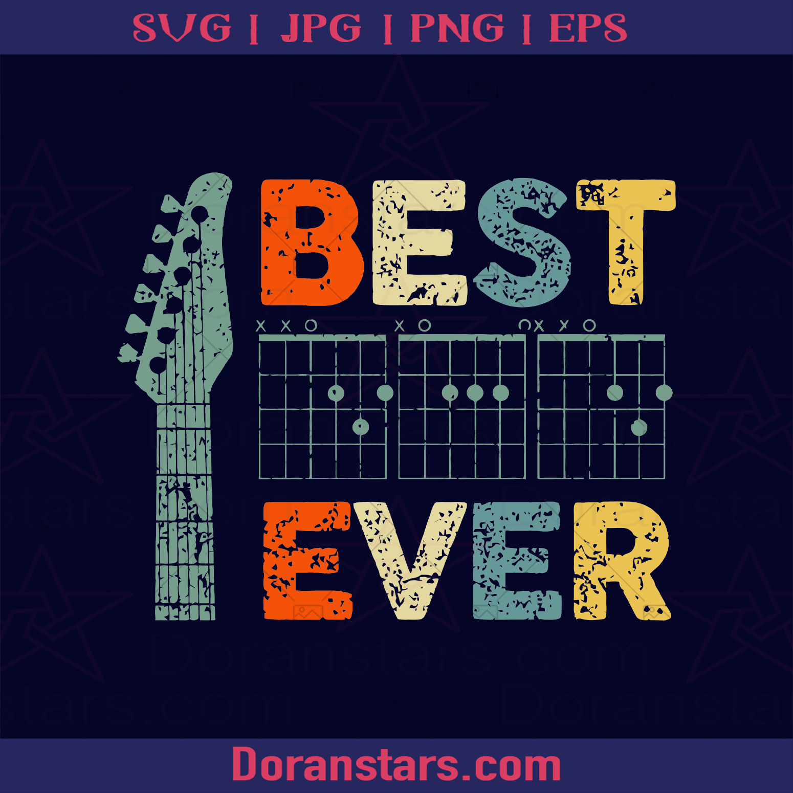 Father's Day Svg Best Dad Ever Play Bass, Dad Bassist logo, Svg Files ...