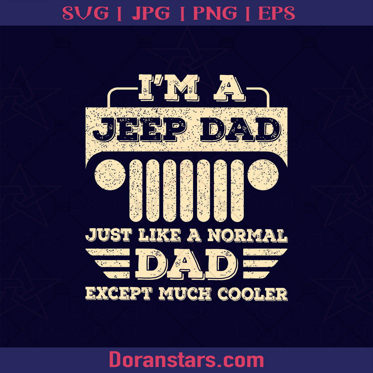 Father's Day Svg Jeep Dad logo, Svg Files For Cricut, Dxf, Eps, Png ...