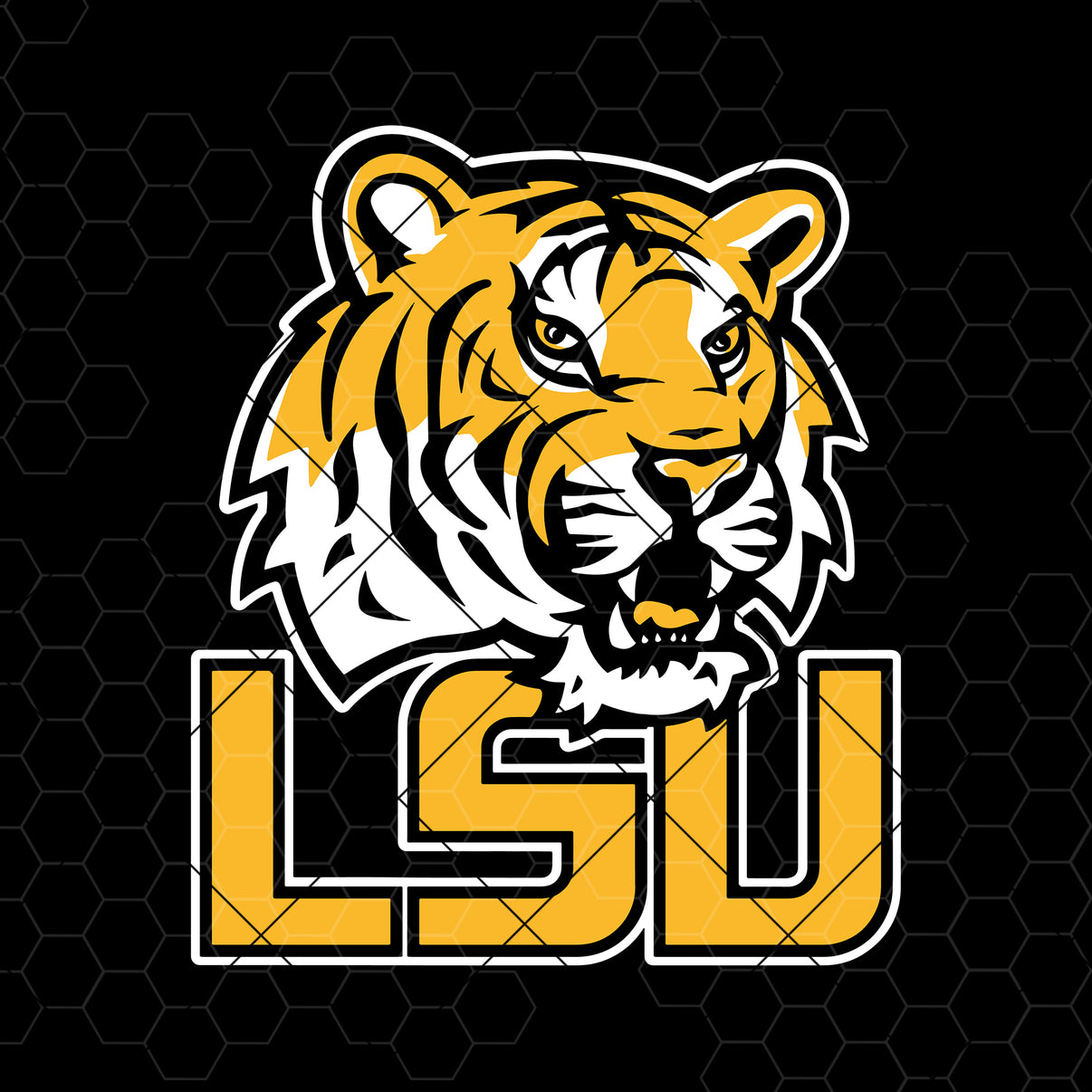 LSU Digital Cut Files Svg, Dxf, Eps, Png, Cricut Vector, Digital Cut ...