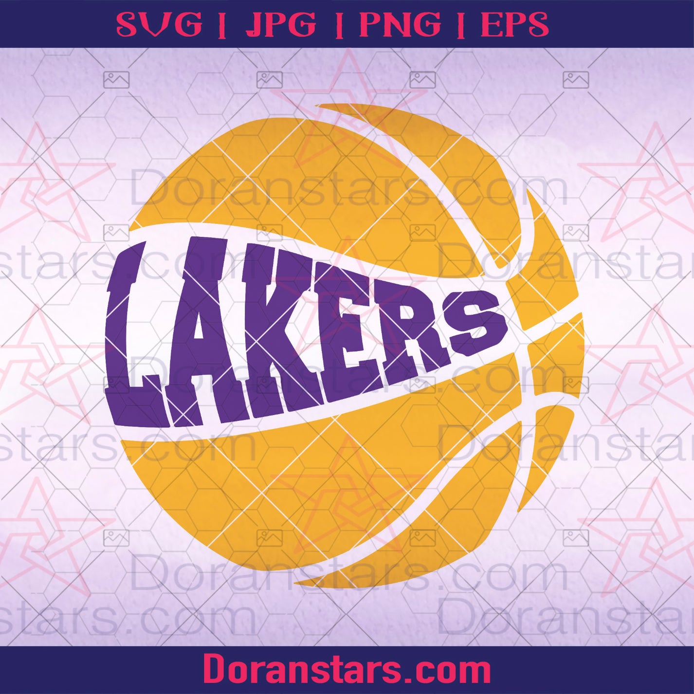 Lakers Basketball in svg,dxf, and png. INSTANT DOWNLOAD Digital Cut ...