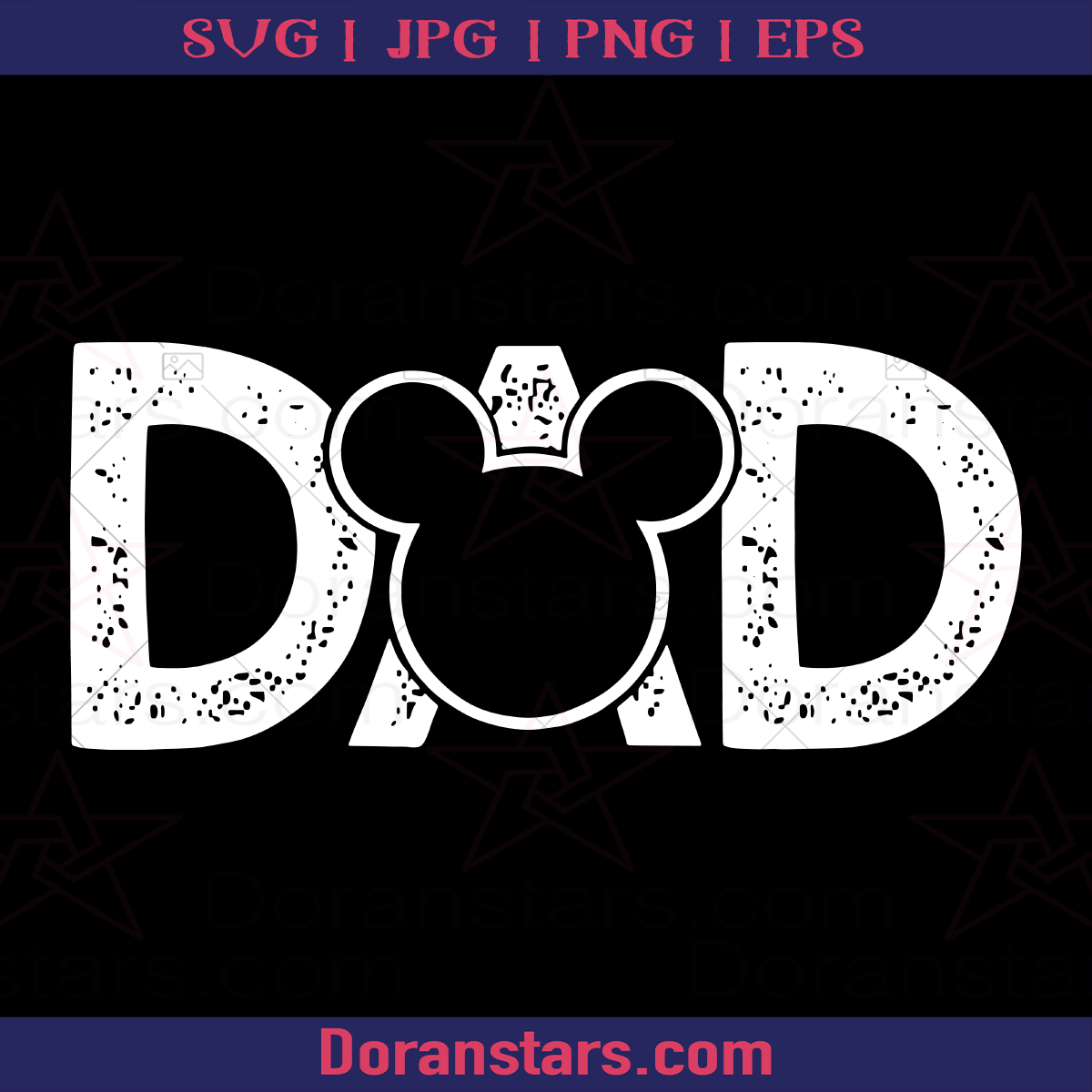 Family Svg Mickey Dad logo, Svg Files For Cricut, Dxf, Eps, Png, Cricut ...