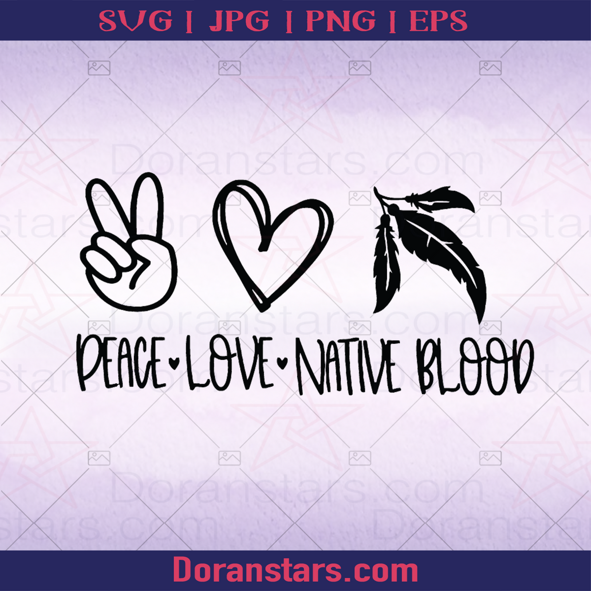 Woman Svg Peace Love Native Blood logo, Svg Files For Cricut, Dxf, Eps ...