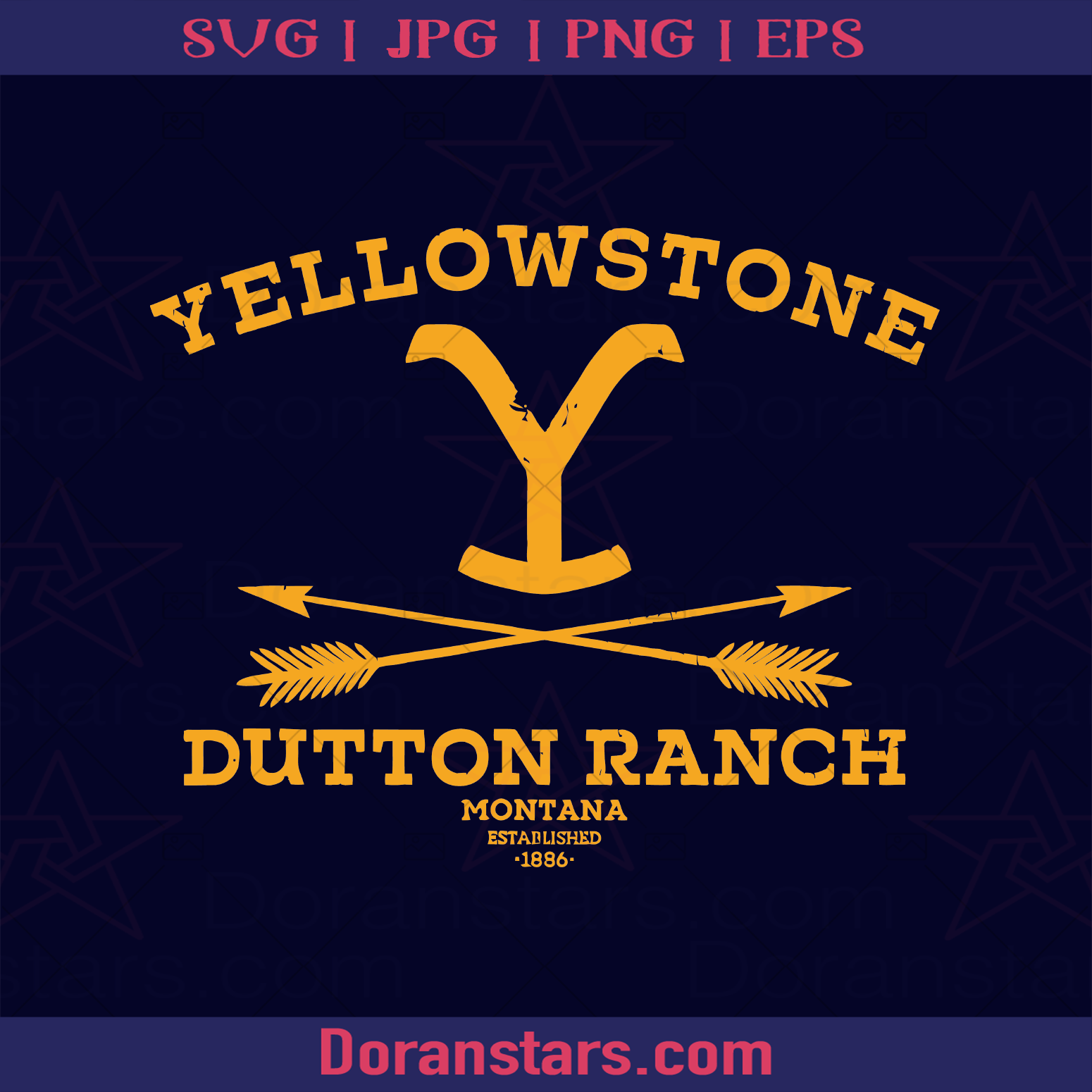 Farmer Svg Yellowstone Dutton Ranch logo, Svg Files For Cricut, Dxf ...