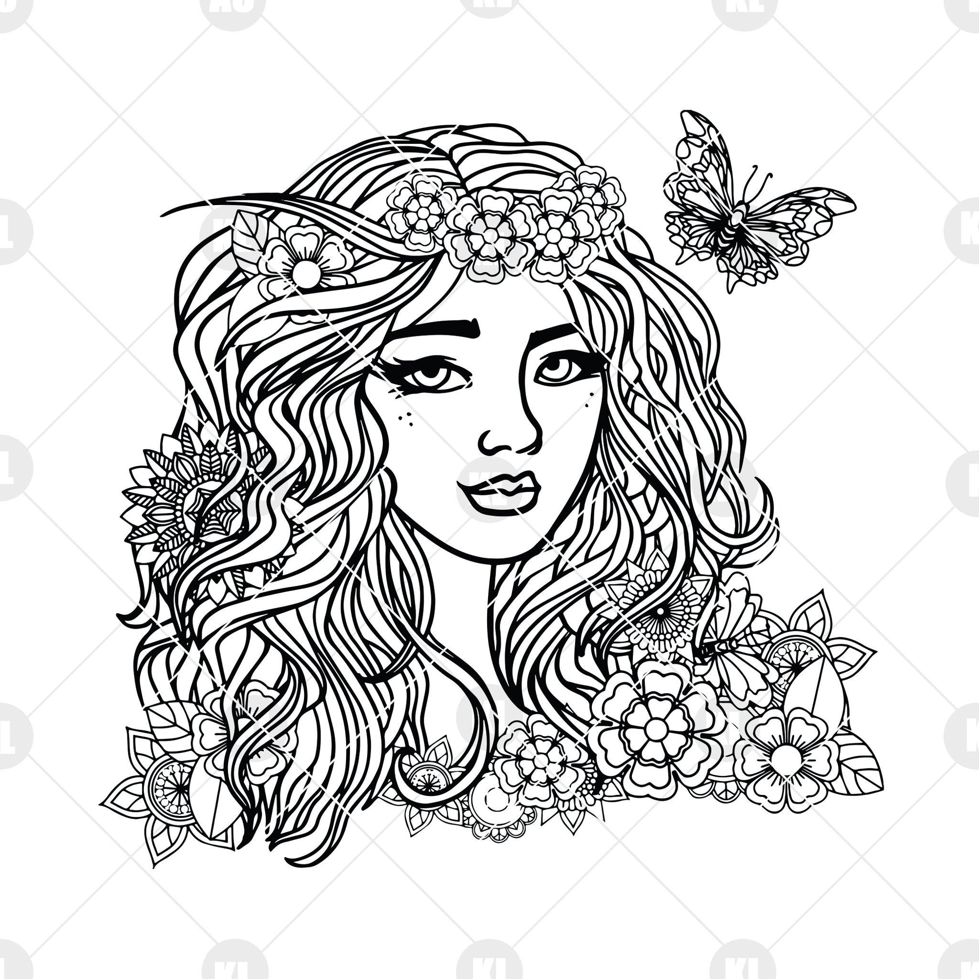 Girl Svg Girls Digital Cut Files Svg, Dxf, Eps, Png, Cricut Vector ...