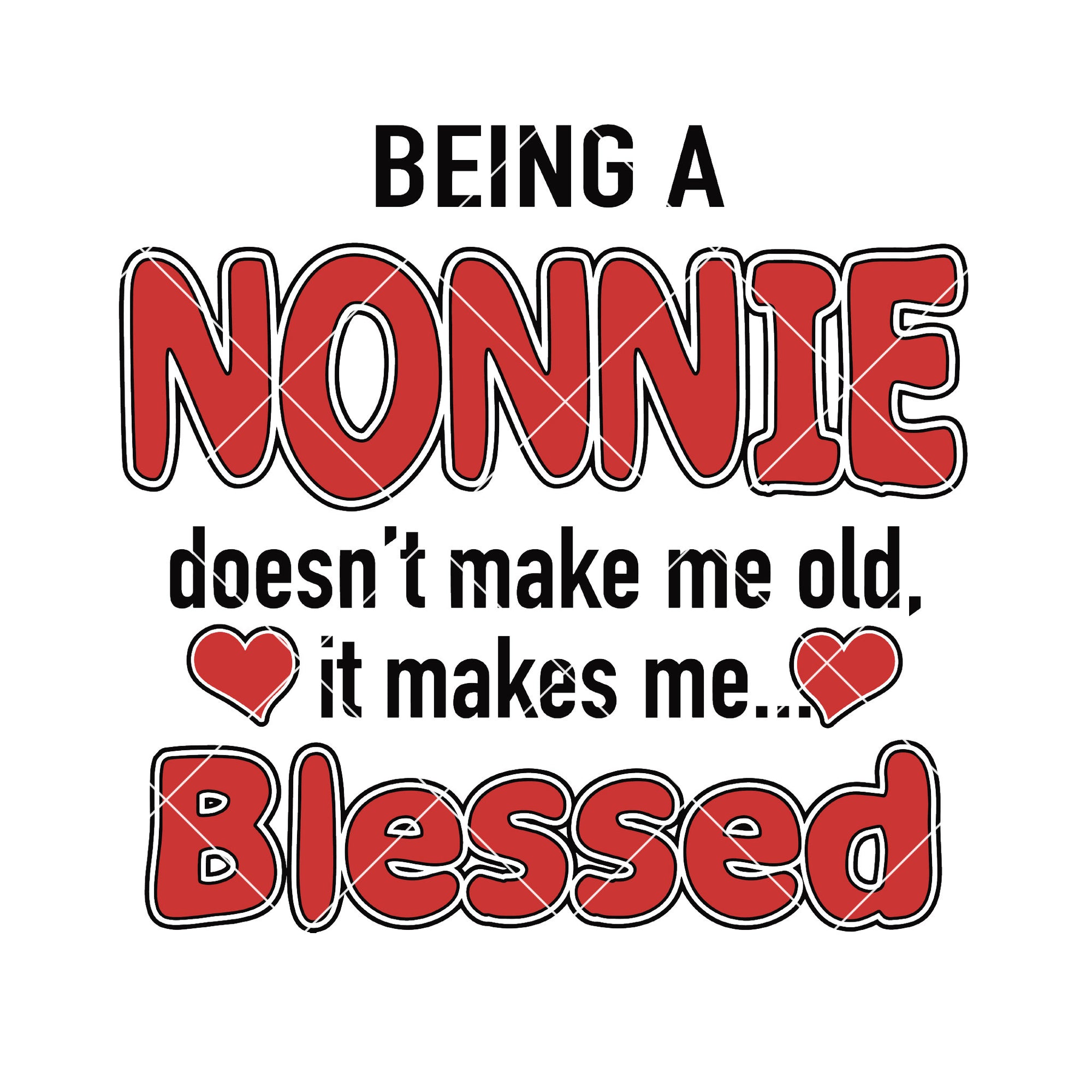 Mothers Day Svg Being A Nonnie Doesn't Make Me Old-It Makes Me Blessed ...