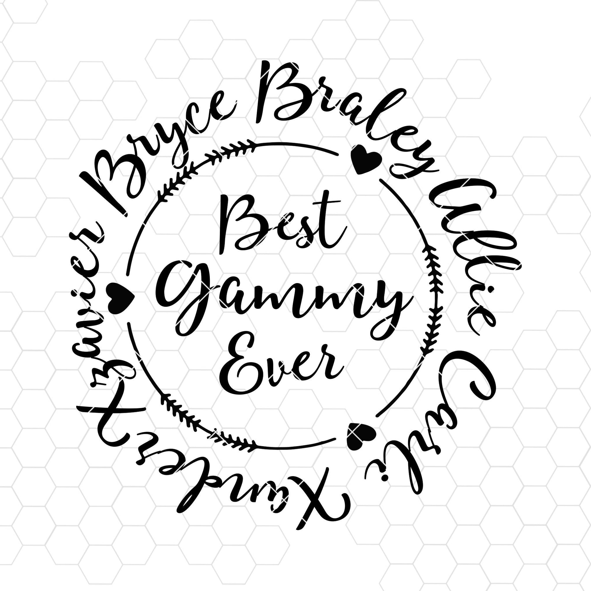 Gammy Svg Best Gammy Ever Digital Cut Files Svg, Dxf, Eps, Png, Cricut ...