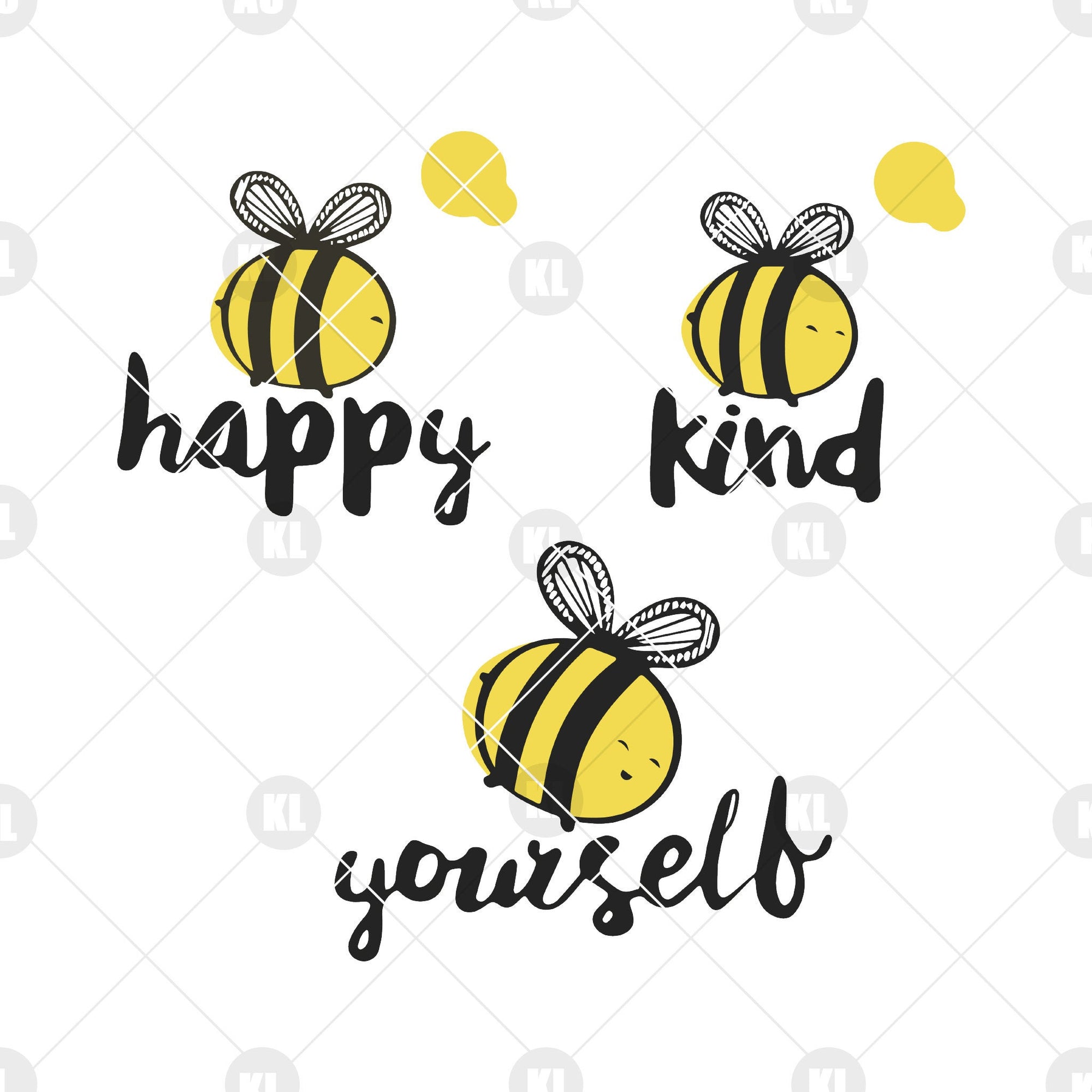 Happy Kind Yourself Digital Cut Files Svg, Dxf, Eps, Png, Cricut Vector ...